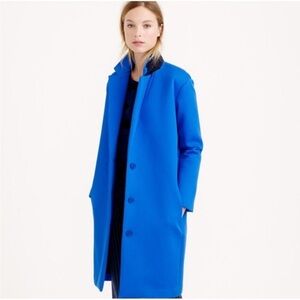 J. Crew | Jackets & Coats | Jcrew Collection Cobalt Blue Coat Relaxed ...